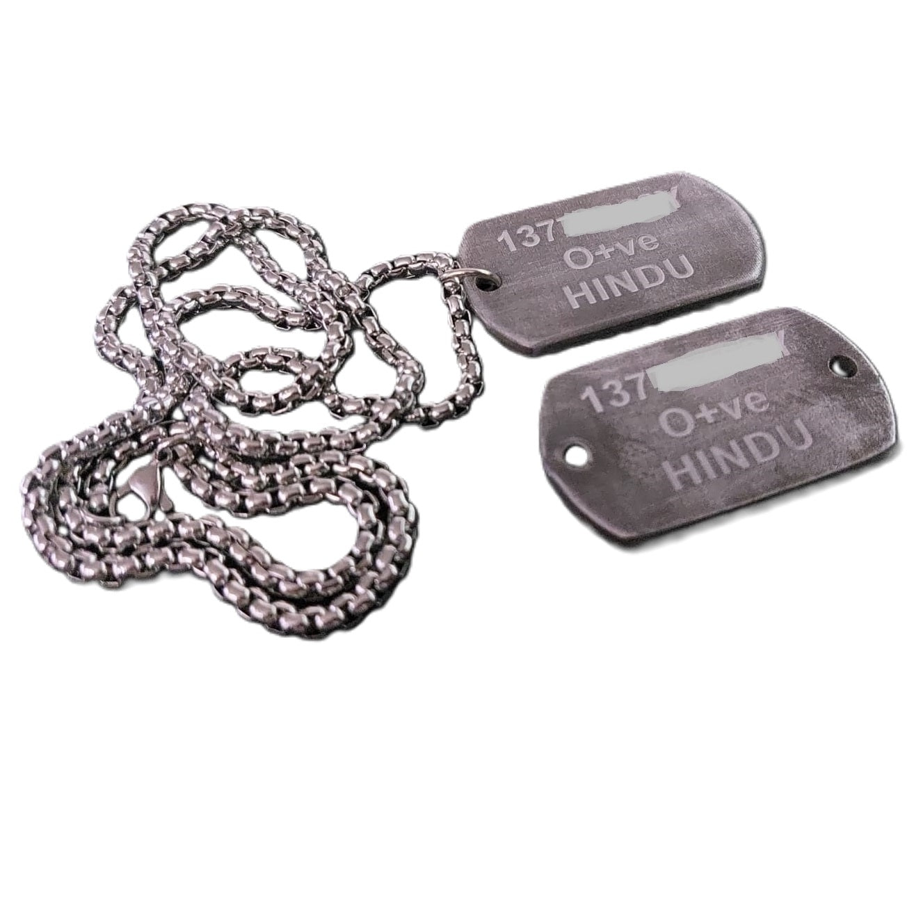 Aluminum 3 mm thickness military tag dog tag pre-oxidized light weight ...
